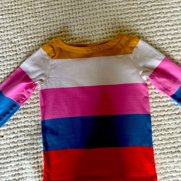 Boden | Shirts & Tops | Boden Girls 56 Multi Striped Long Sleeve Tee ...